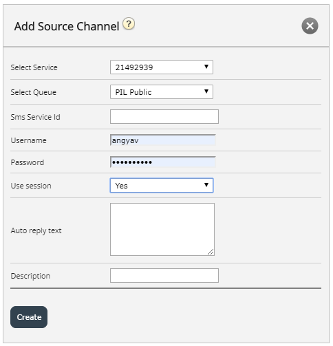 Adding an SMS Source | Puzzel Help Centre